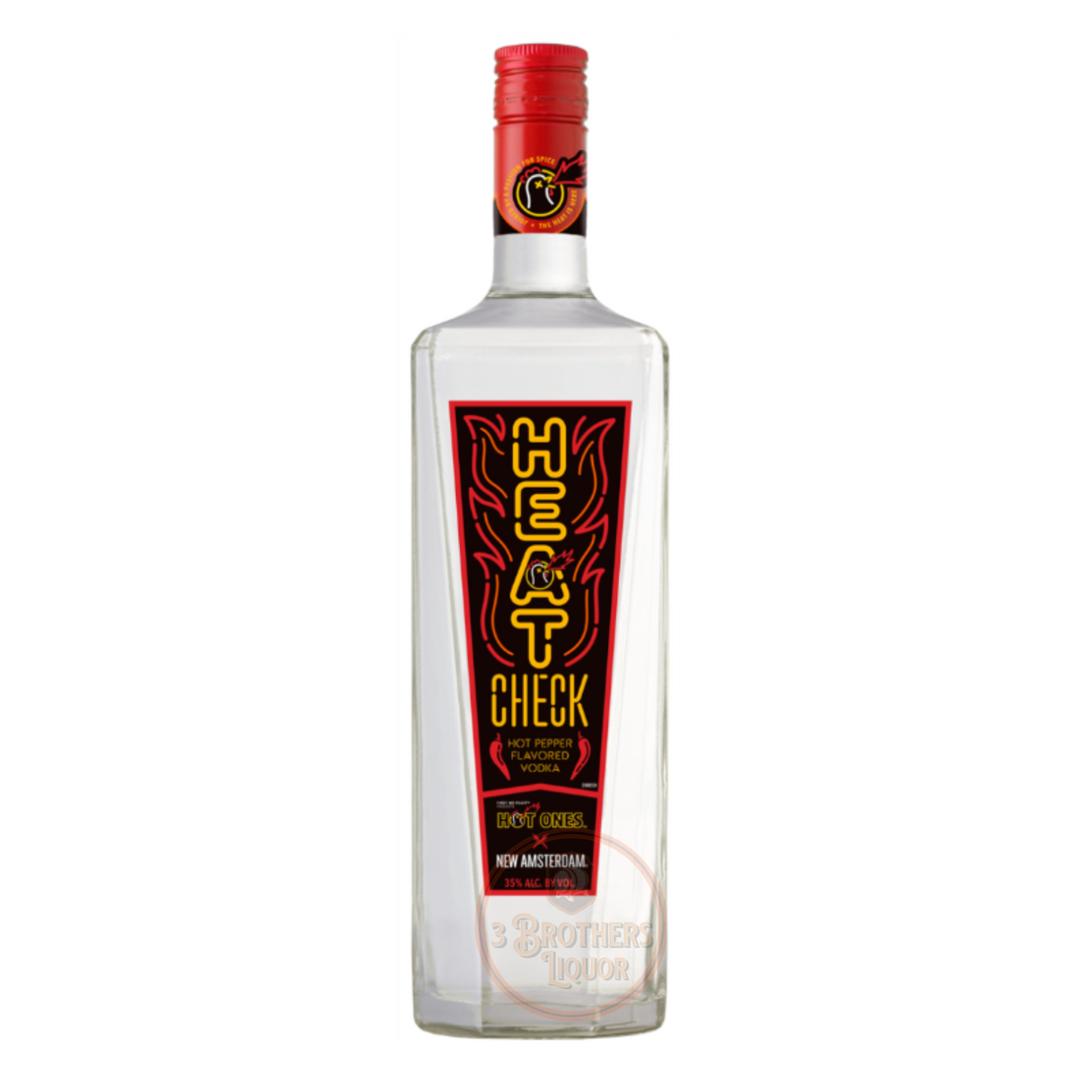 New Amsterdam Heat Hot Peppered Flavored Vodka By Hot Ones – 3brothersliquor