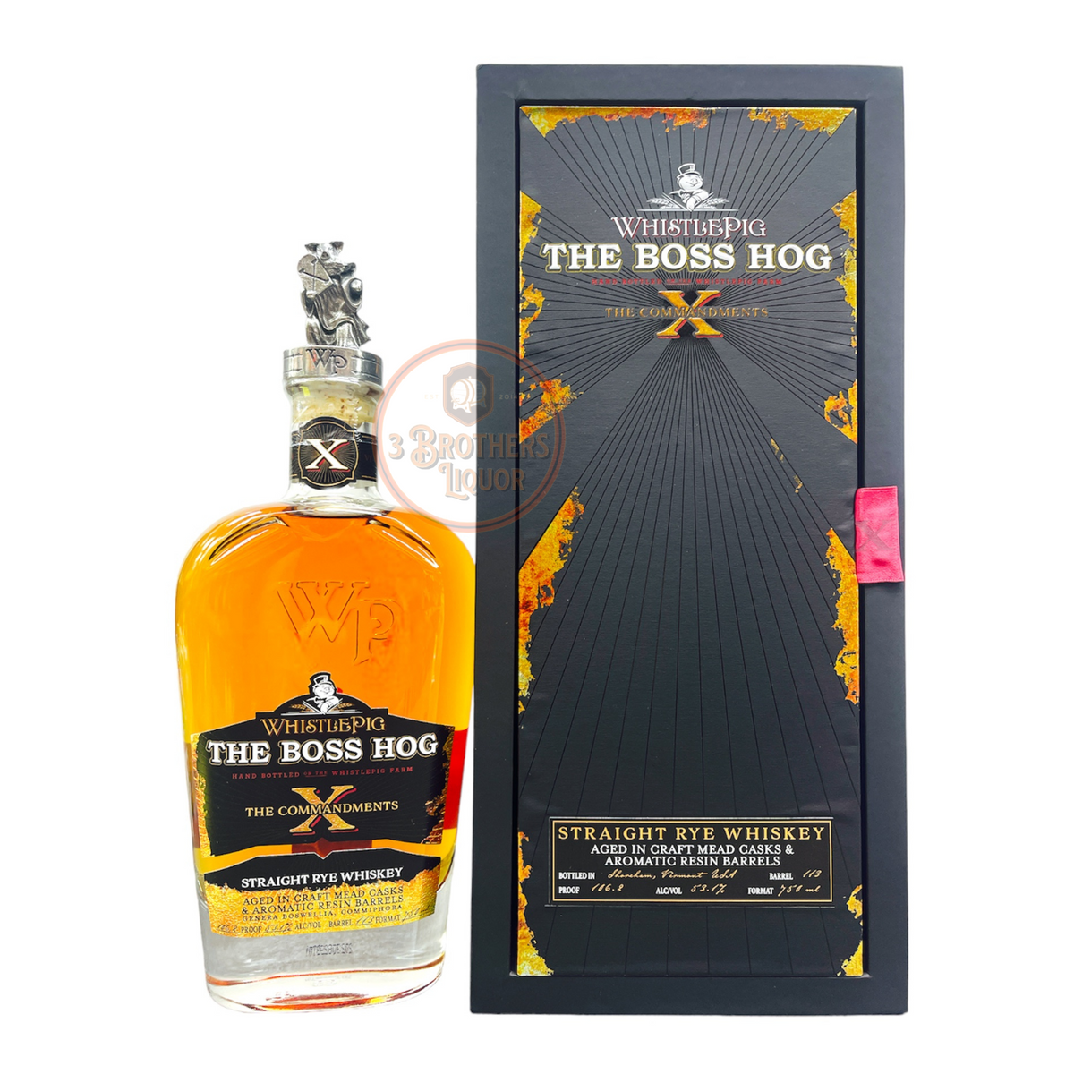 Whistlepig The Boss Hog The Commandments Straight Rye Whiskey (2023 Ed – 3brothersliquor
