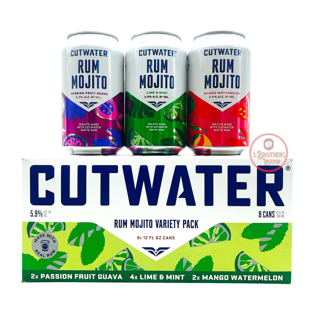 Cutwater Rum Mojito Variety Pack (8Pk Variety Cans) – 3brothersliquor