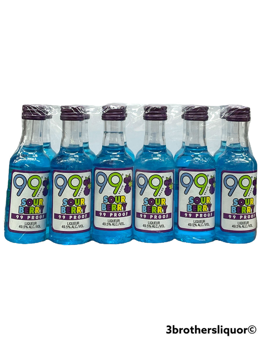 99 Proof Brand Sour Berry Liqueur Mini Shots 12 Pack Of 50ML 99-proof-brand-sour-berry-liqueur-mini-shots-12-pack-of-50ml