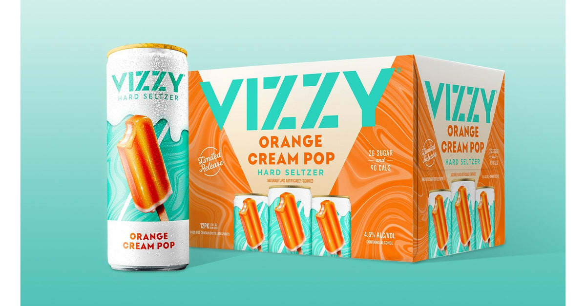 Experience the Irresistible Zing of Vizzy Orange Cream Pop Hard Seltze ...