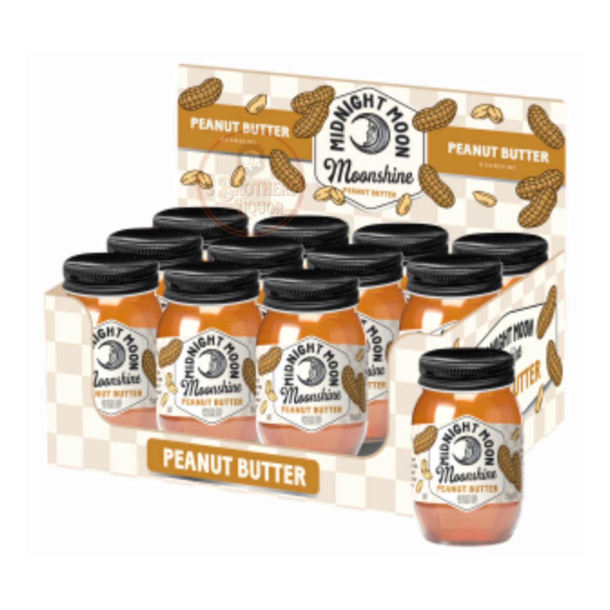 Midnight Moonshine Peanut Butter Flavored Moonshine Mini Shots (12 Of ...