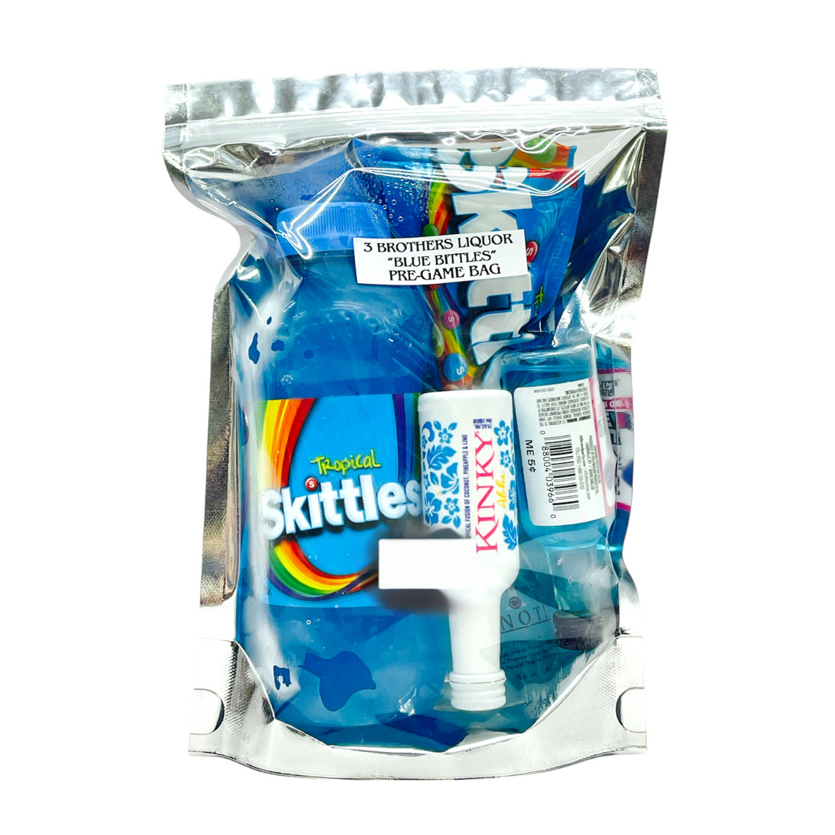 3 Brothers Liquor "Blue Bittles" Pregame Cocktail Bag (Contains Alcoho ...