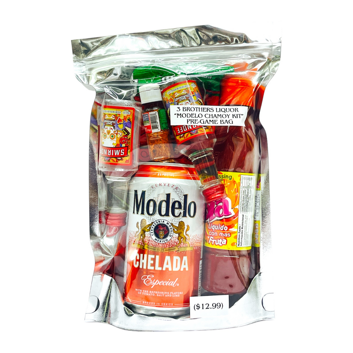 3 Brothers Liquor "Modelo Chamoy Kit" Pregame Bag (Contains Alcohol ...
