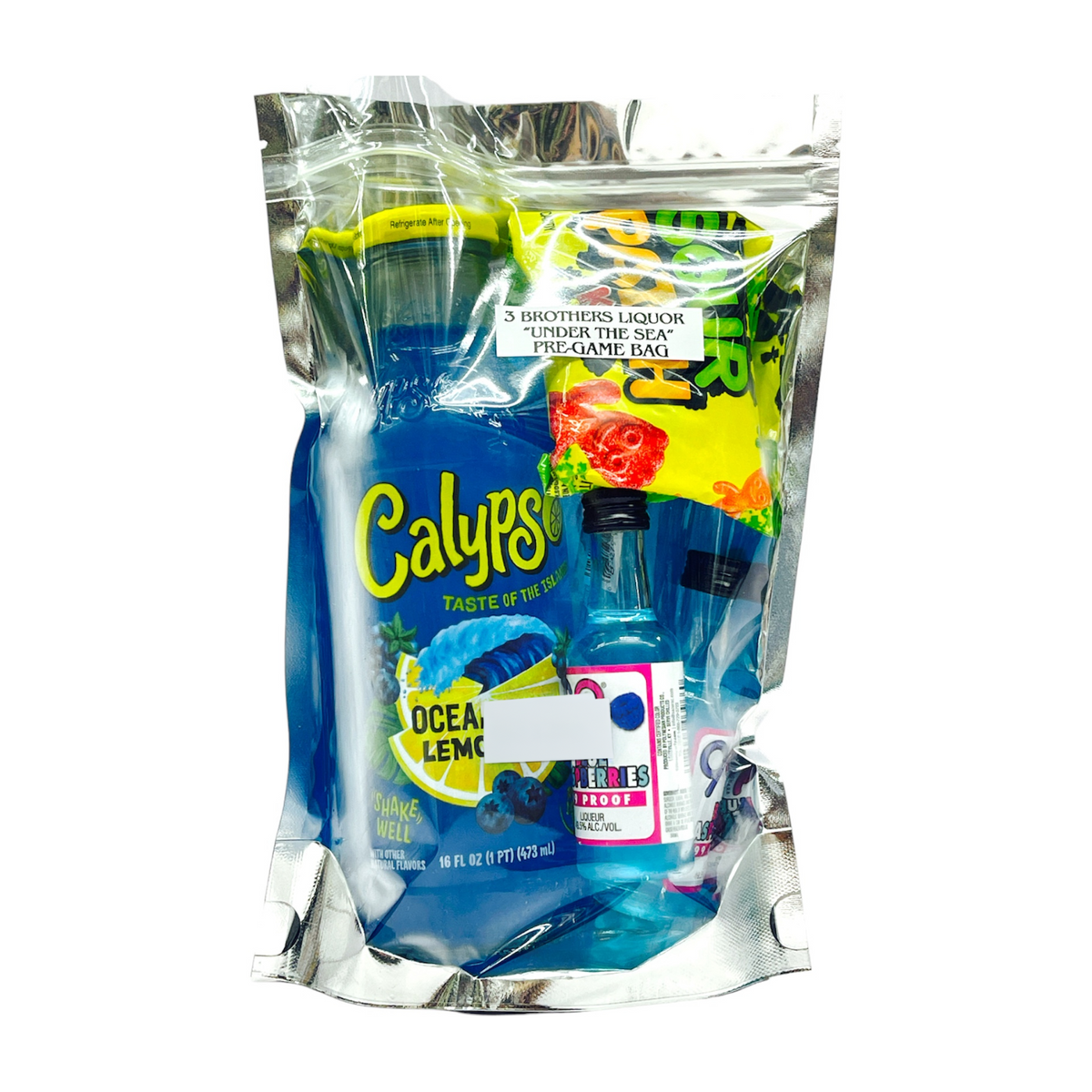 3 Brothers Liquor "Under The Sea" Pregame Cocktail Bag (Contains Alcoh ...