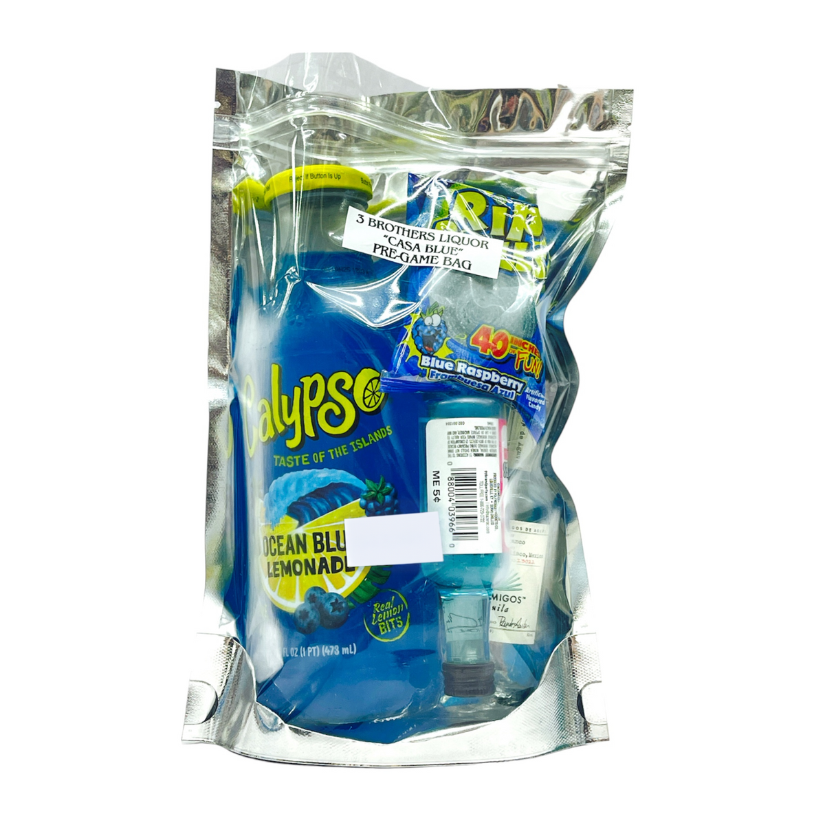 3 Brothers Liquor "Casa Blue" Pregame Cocktail Bag (Contains Alcohol ...