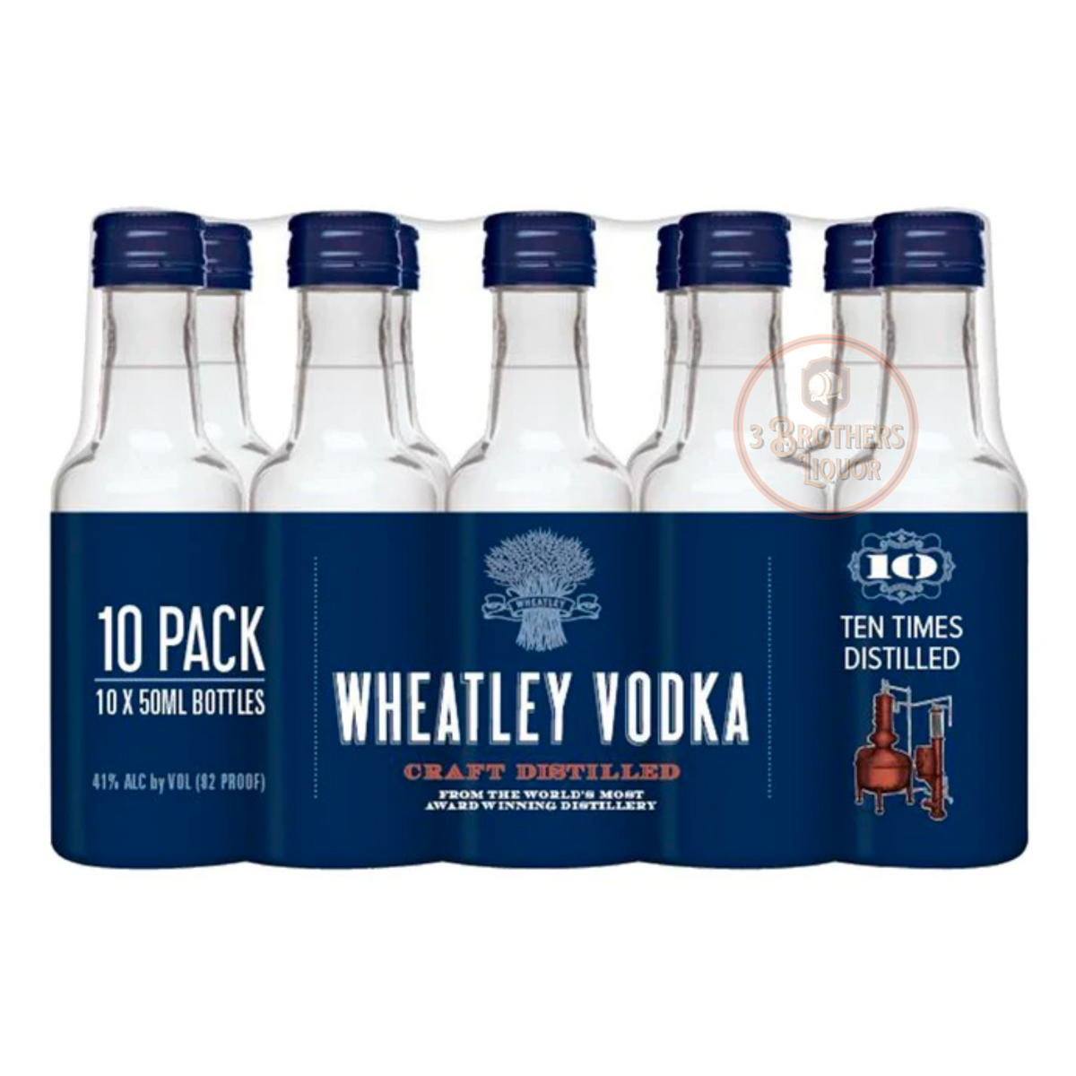 Wheatley Vodka Mini Shots (10 Pack Of 50ML) – 3brothersliquor
