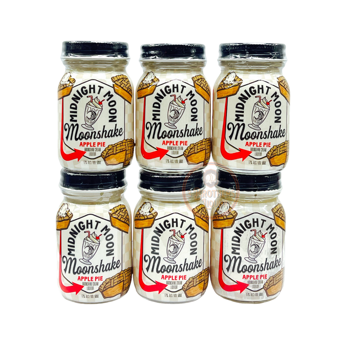 Midnight Moonshakes Apple Pie Cream Liqueur Moonshine (6 Of 50ML ...
