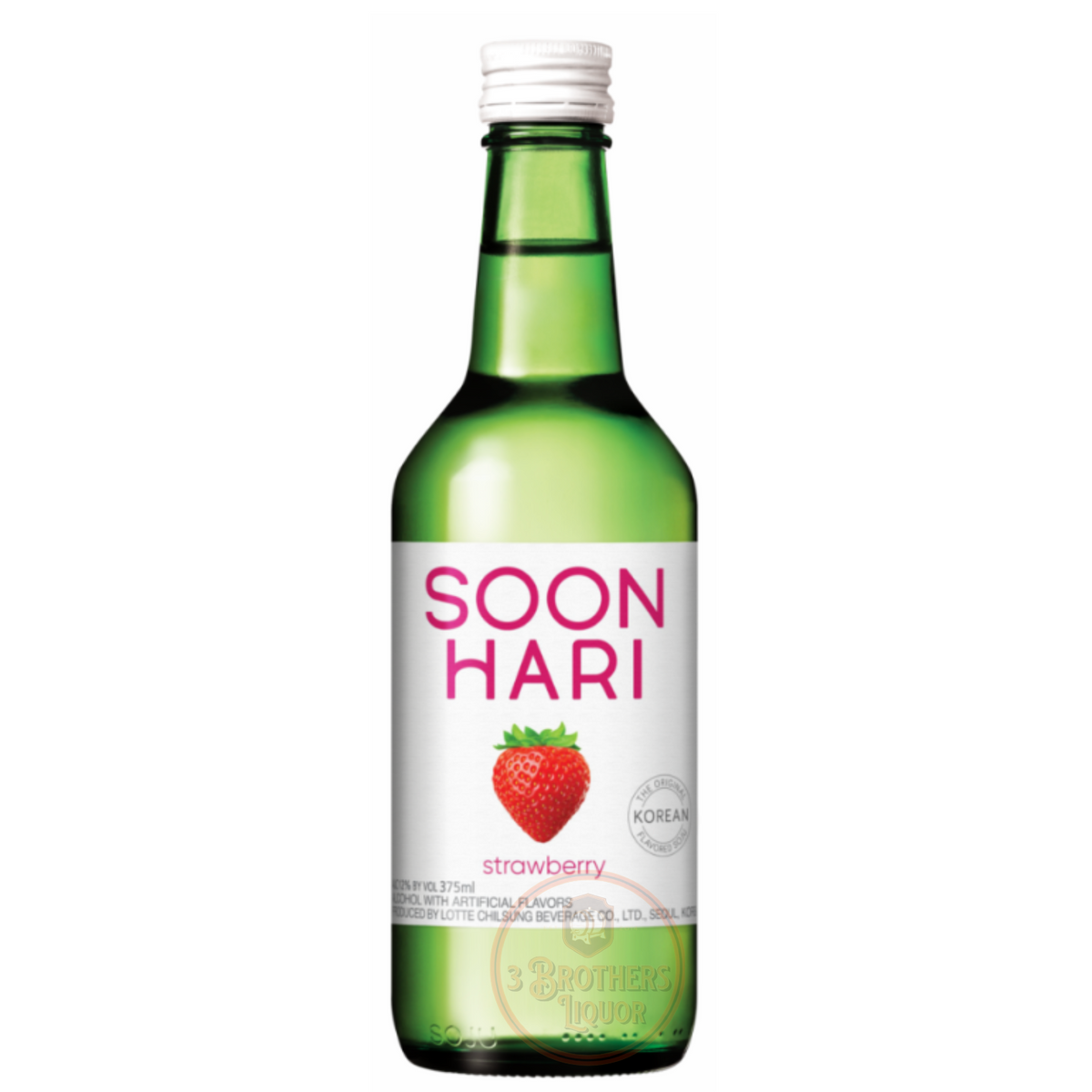 Soon Hari Strawberry Flavored Korean Soju – 3brothersliquor