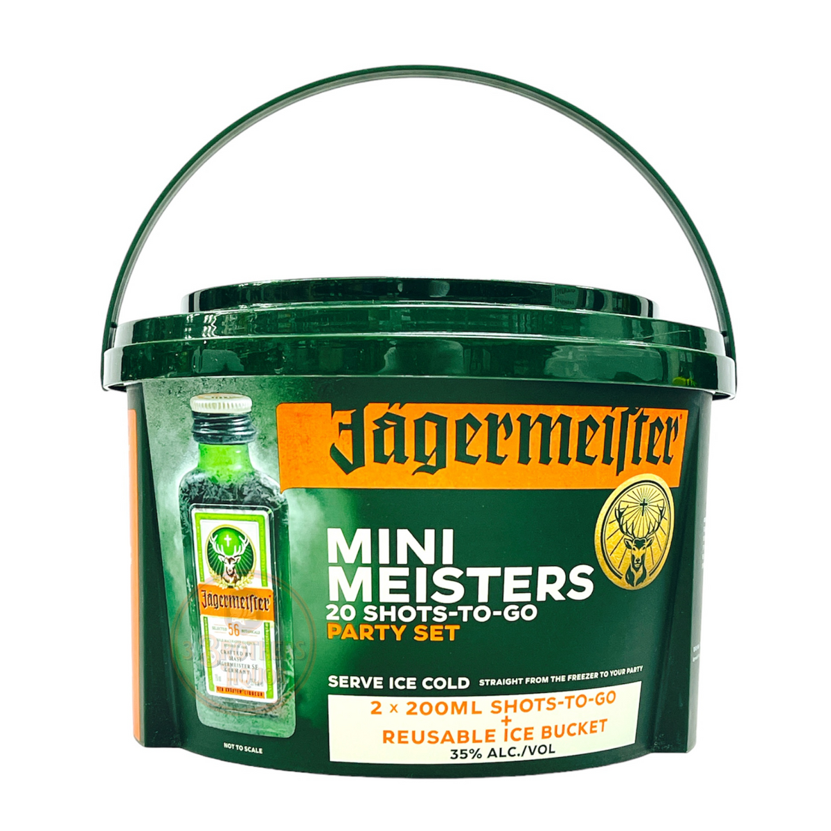 Jagermeister Liqueur Mini Meisters Party Bucket Mini Shots (20 Of 50ML ...