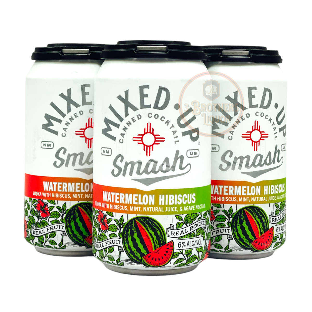 Mixed Up Watermelon Hibiscus Citrus Canned Cocktail 4Pk Cans ...