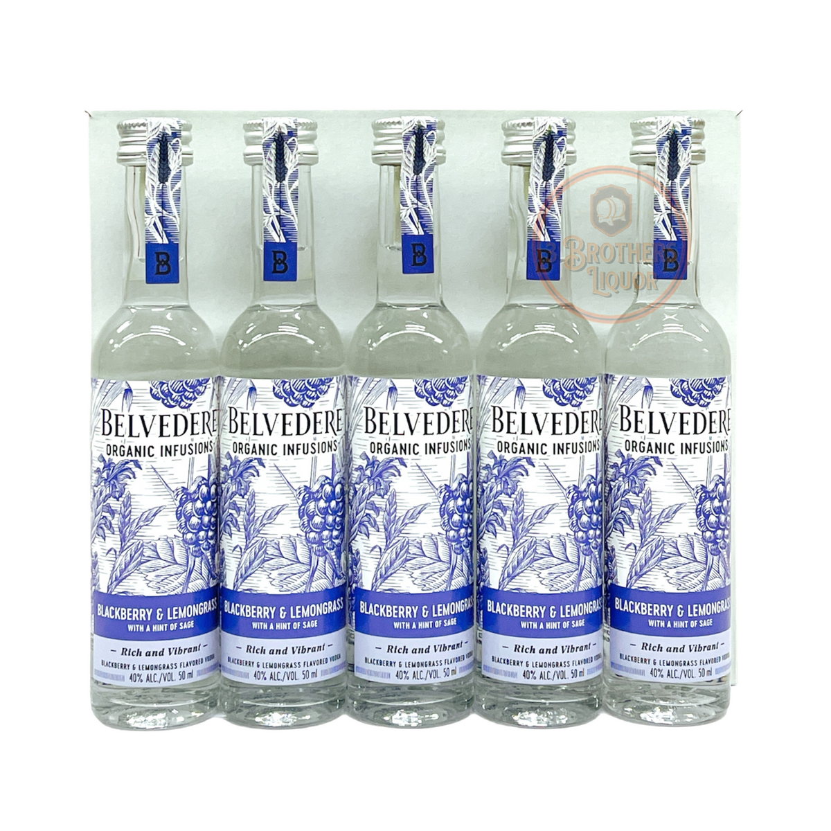 Belvedere Organic Infusions Blackberry & Lemongrass Flavored Vodka Min ...
