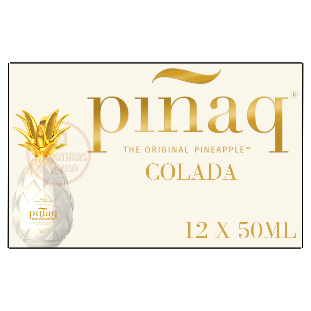 Pinaq The Original Pineapple Colada Cream Liqueur Mini Shots (12 Of 50 ...