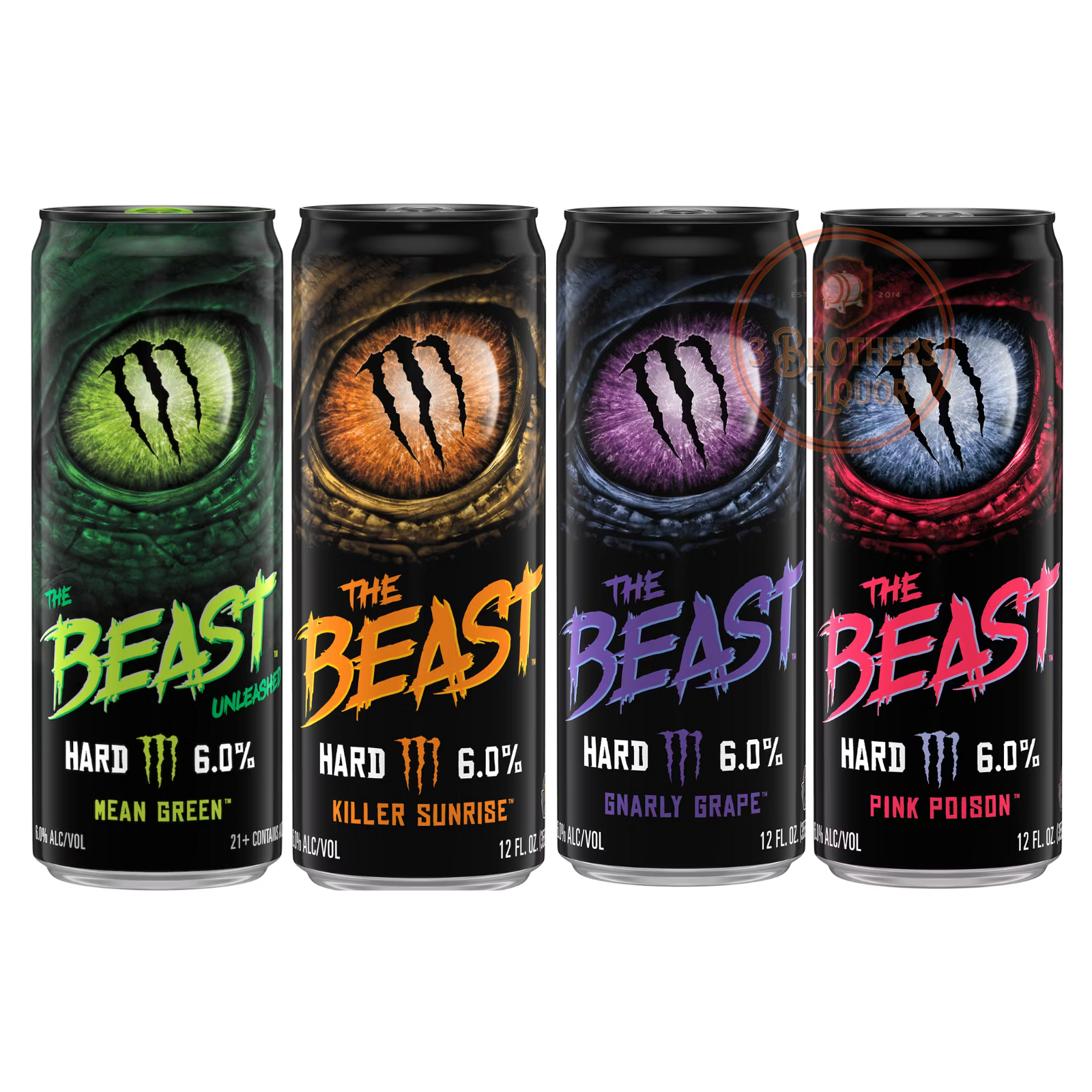 Monster The Beast Unleashed Hard Seltzer 4Pk 12oz Cans #2 Edition ...