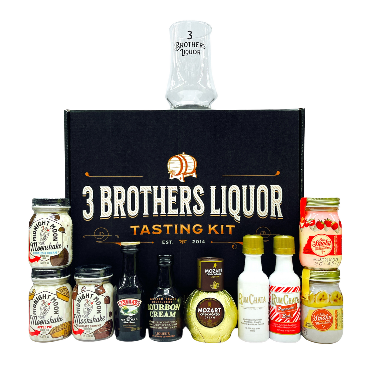 3 Brothers Liquor Cream Liqueur Tasting Bundle Kit (10 Mini Shots ...