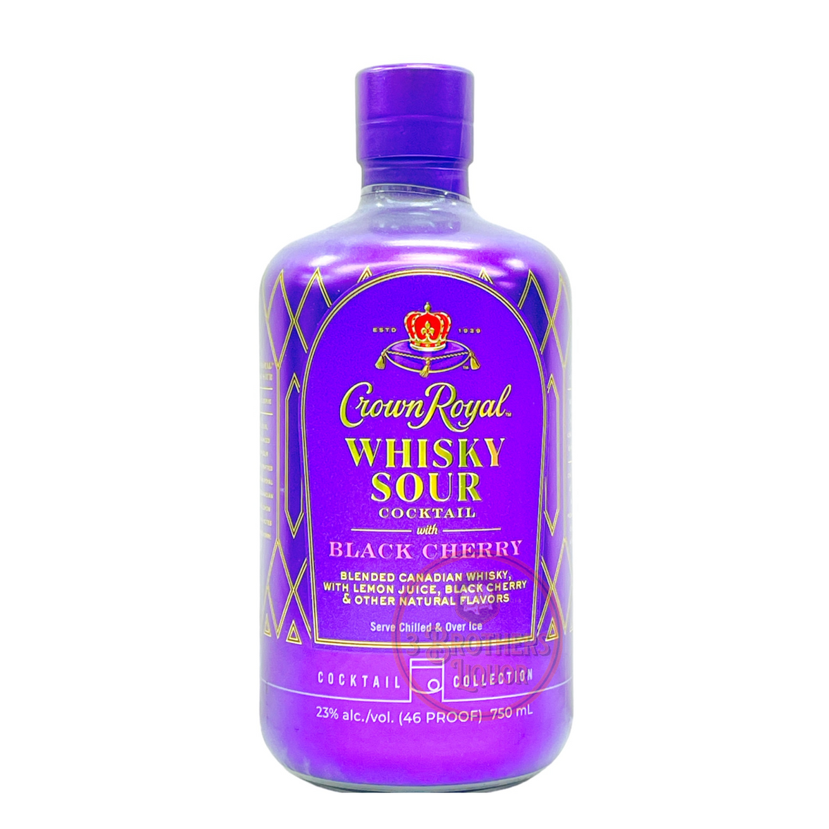 Crown Royal Whiskey Sour With Black Cherry Cocktail Collection ...