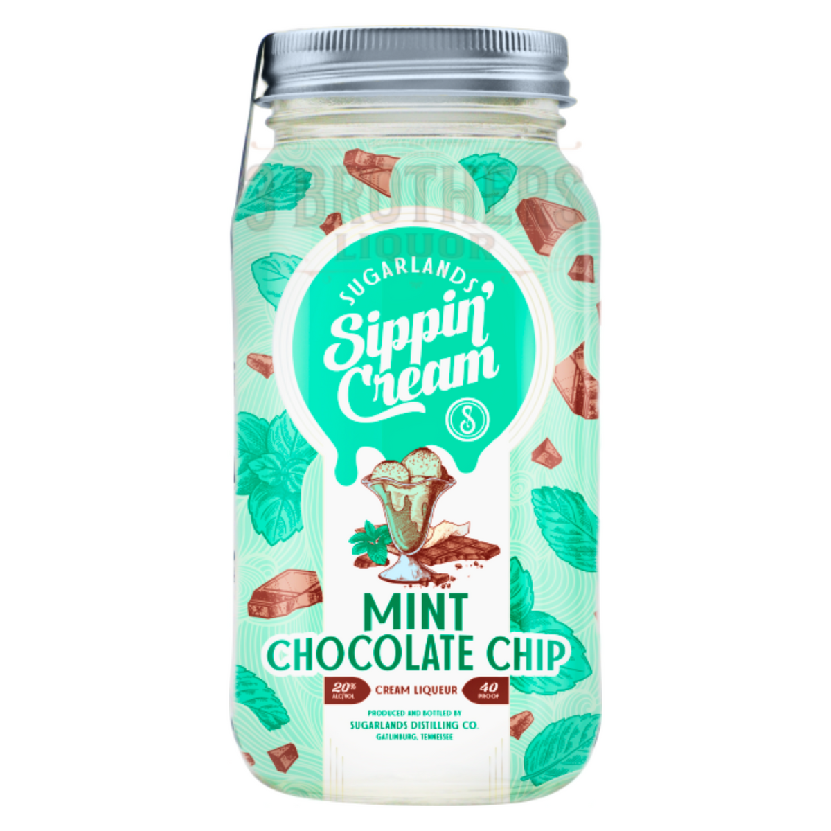 Sugarlands Sippin Cream Mint Chocolate Chip Cream Moonshine Liqueur ...