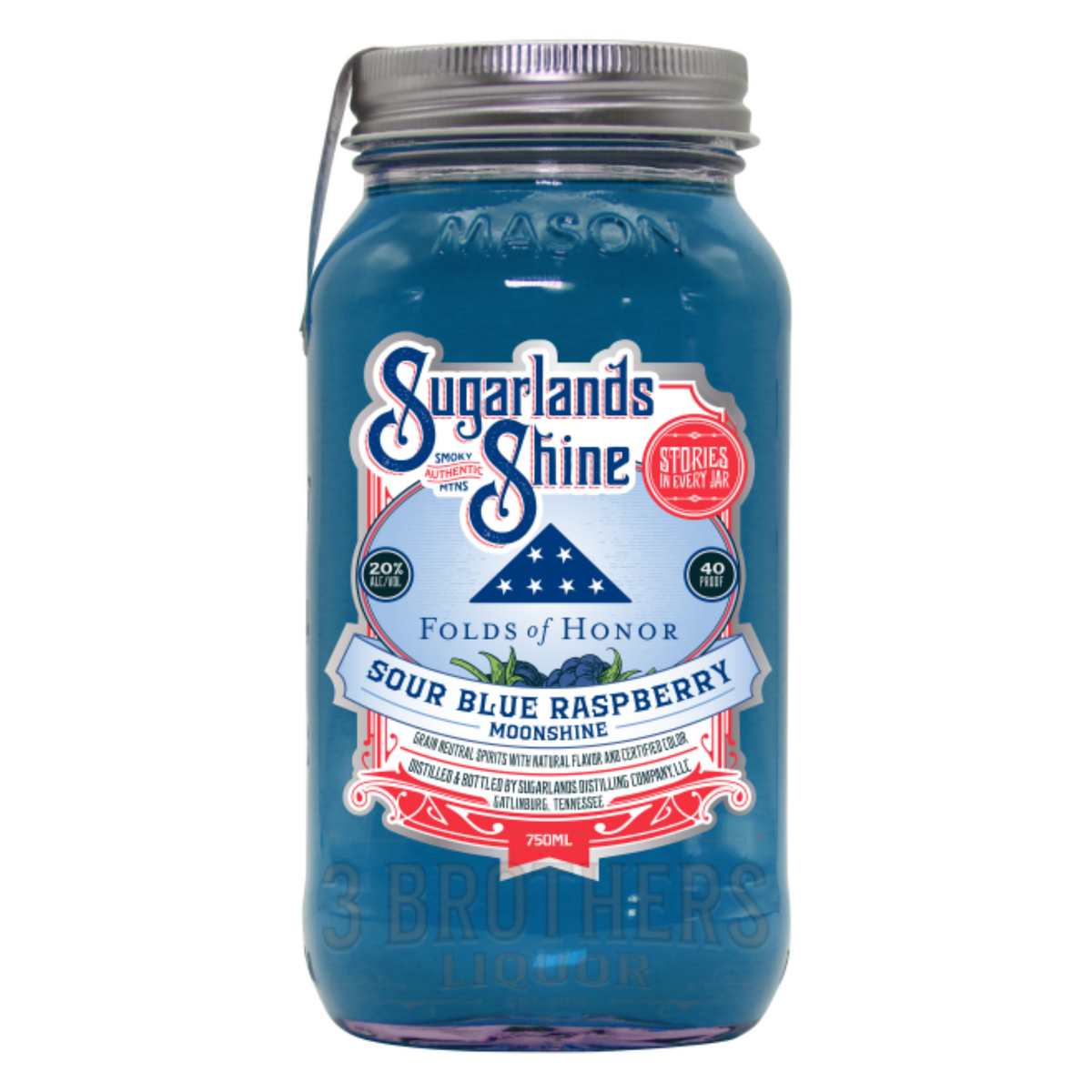 Sugarlands Shine Sour Blue Raspberry Flavored Moonshine – 3brothersliquor