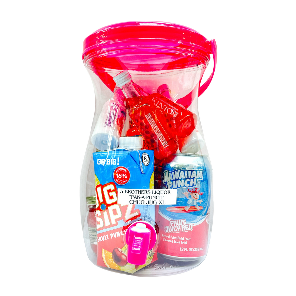 3 Brothers Liquor "Pak-A-Punch" Chug Jug Party Jug XL Alcohol Cocktail ...