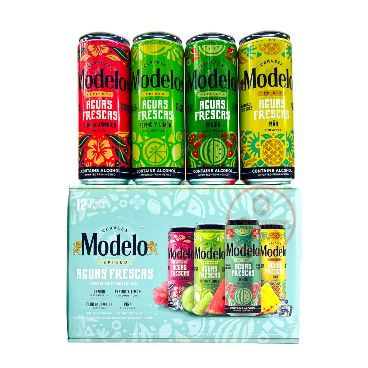 Modelo Spiked Aguas Frescas Malt Beverage With Juice 12Pk Variety Cans ...