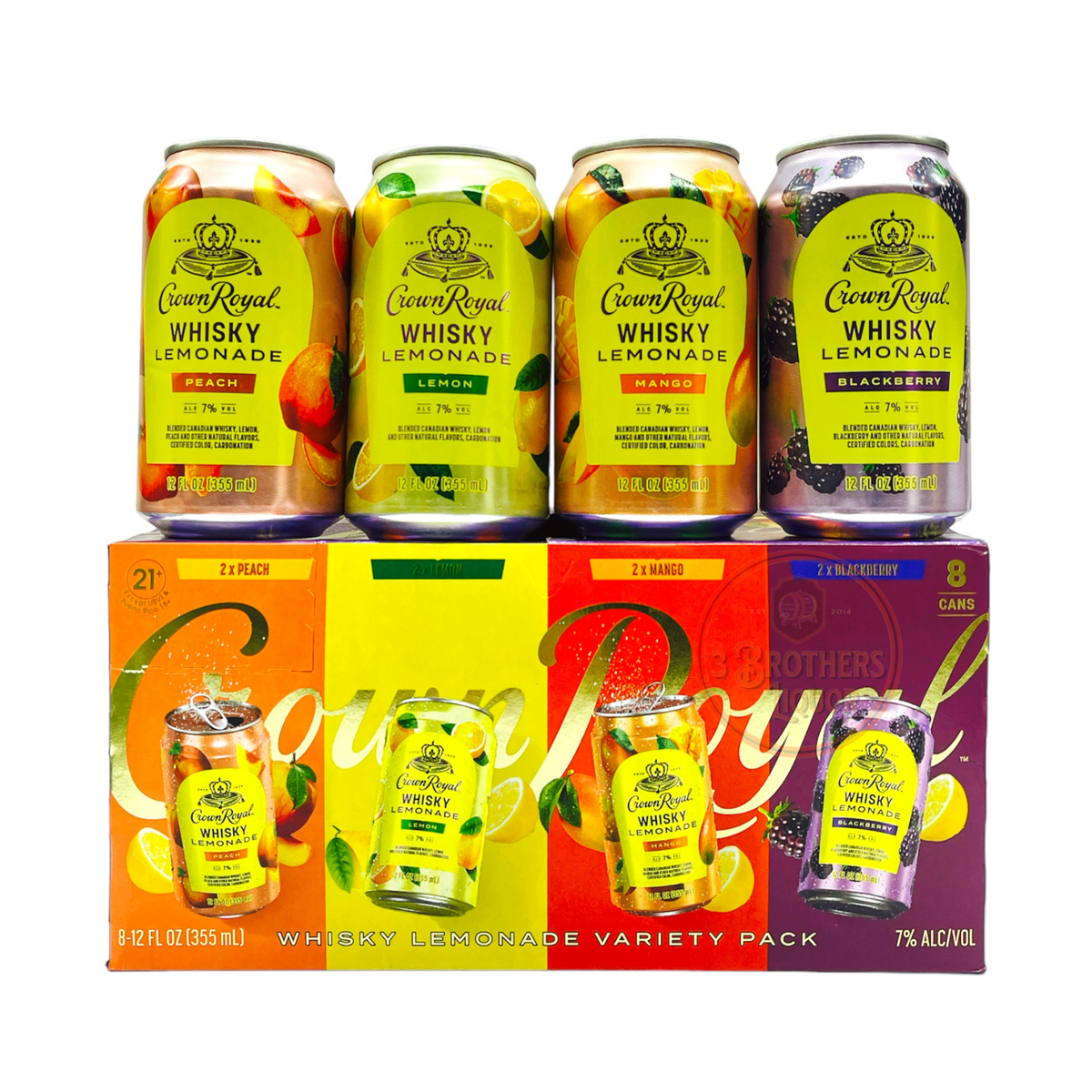 Crown Royal Whisky Lemonade Variety 8 Pack Cans New Release ...