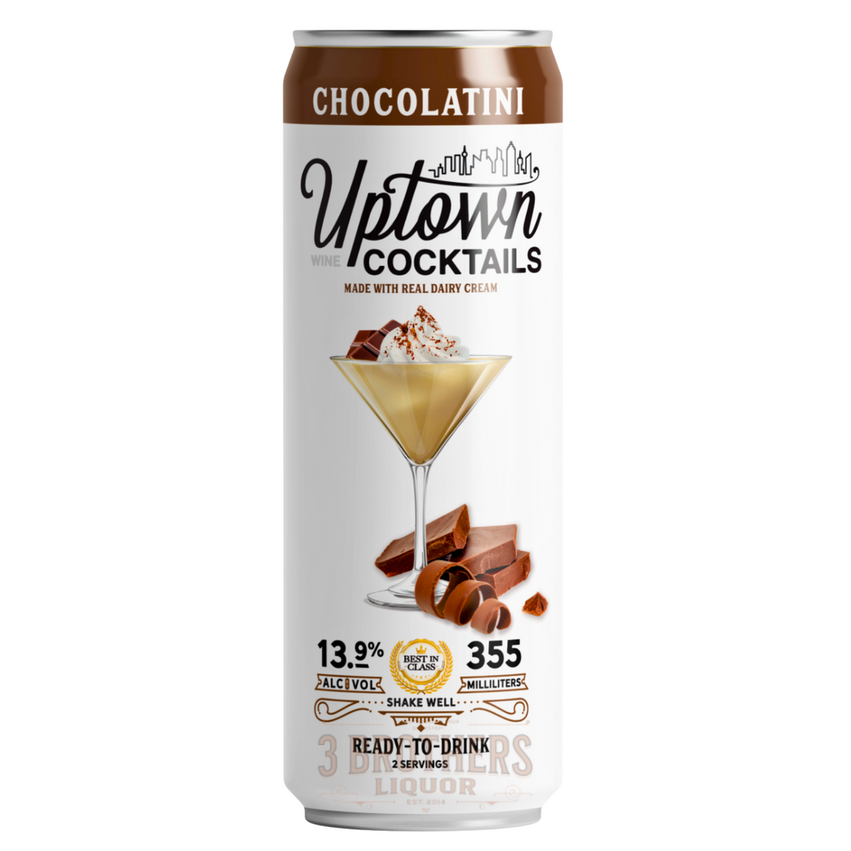 Uptown Chocolatini Wine Flavored RTD Cocktail Can (355ML) – 3brothersliquor