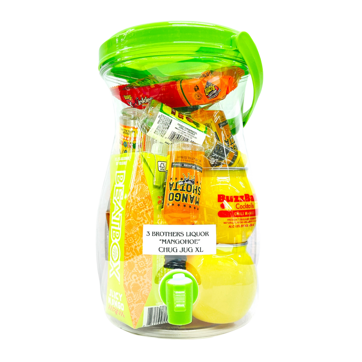 3 Brothers Liquor "Mangohoe" Chug Jug Party Jug XL Alcohol Cocktail ...
