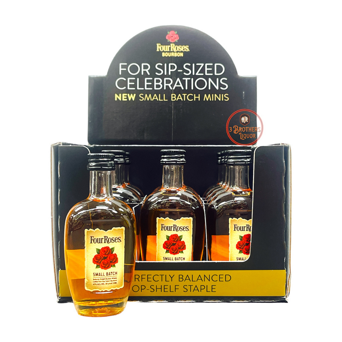 Four Roses Small Batch Bourbon Whiskey Mini Shots (12 Of 50ML ...