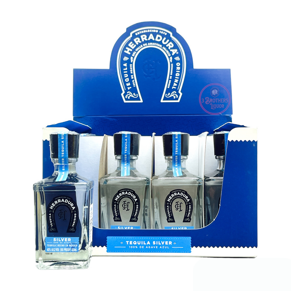 Herradura Silver Tequila Mini Shots (12 Of 50ML) – 3brothersliquor