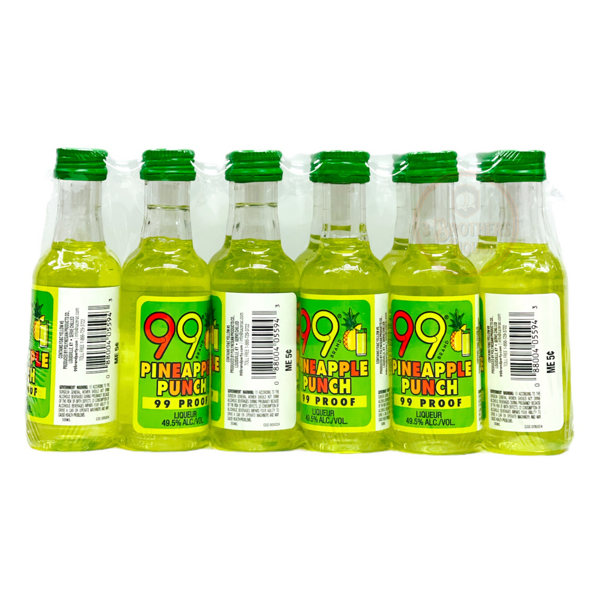 99 Brand Pineapple Punch Liqueur Mini Nip Shots (12 Of 50ML ...