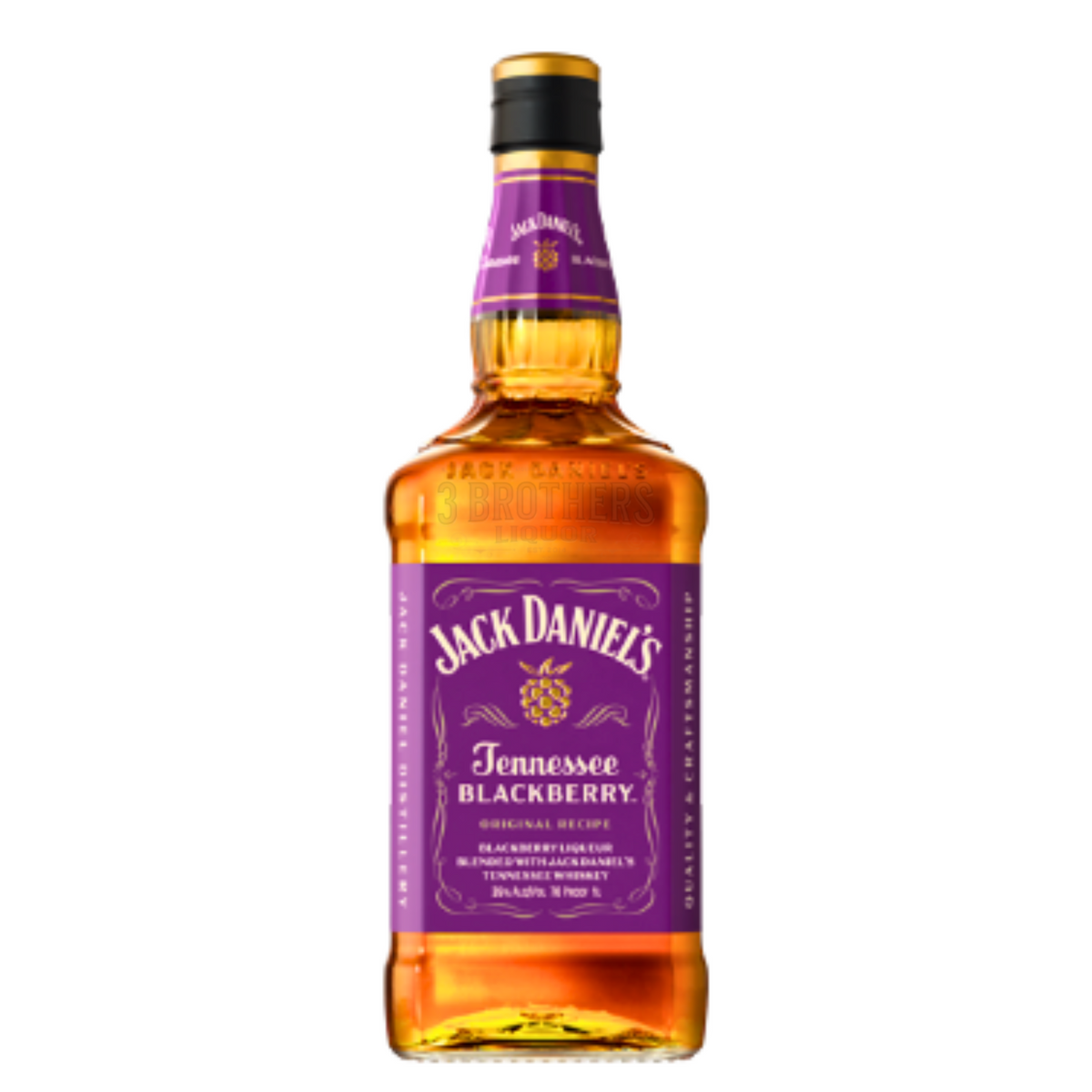 Jack Daniels Blackberry Flavored Flavored Tennessee Whiskey 1L (2025 E ...