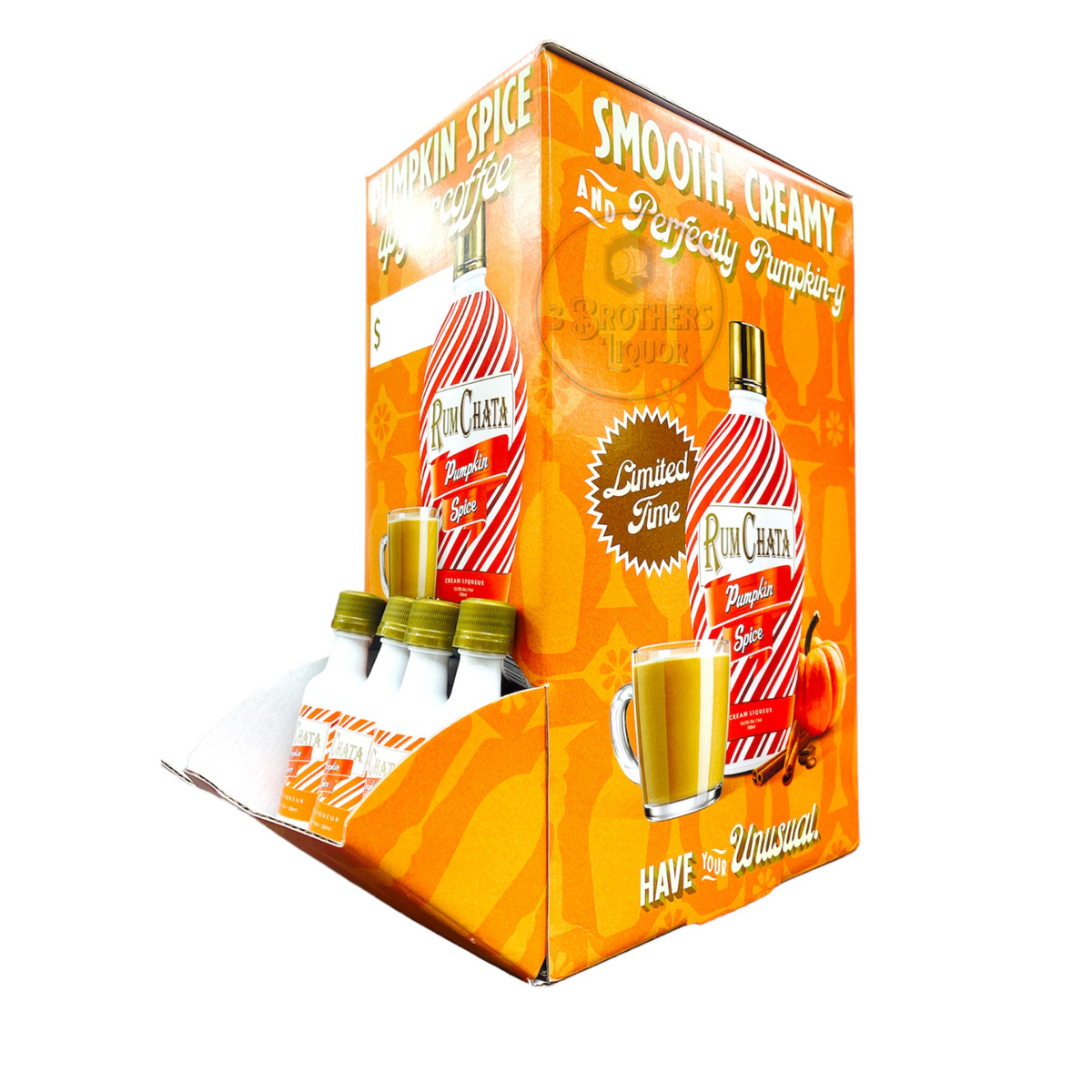 Rum Chata Pumpkin Spice Rum Liqueur Mini Shots Full Box (60 Of 50ML ...
