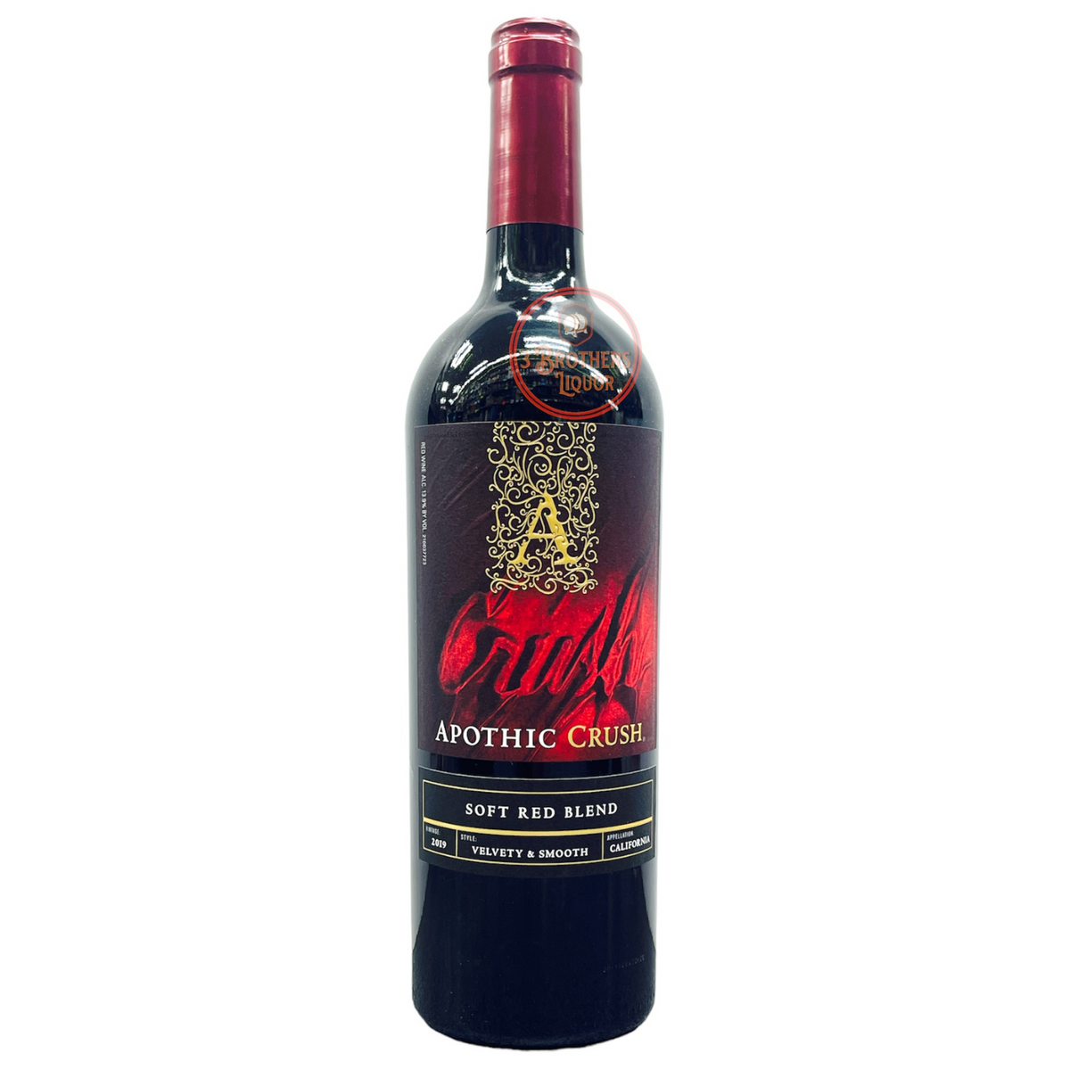 Apothic Crush Soft Red Blend Velvety & Smooth Red Wine – 3brothersliquor