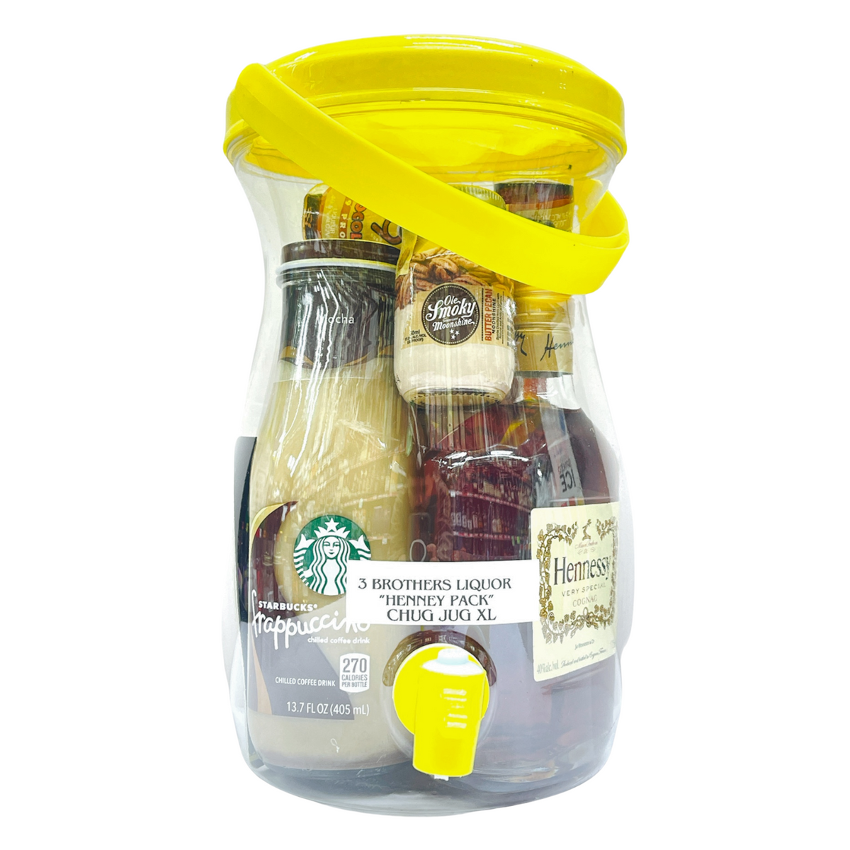 3 Brothers Liquor "Henney Pack" Chug Jug XL Alcohol Cocktail Party Buc ...