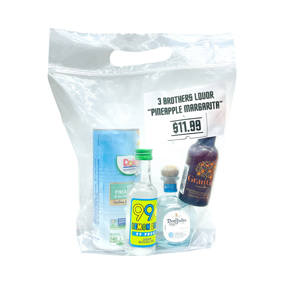 3 Brothers Liquor "Pineapple Margarita" Cocktail In A Bag – 3brothersliquor