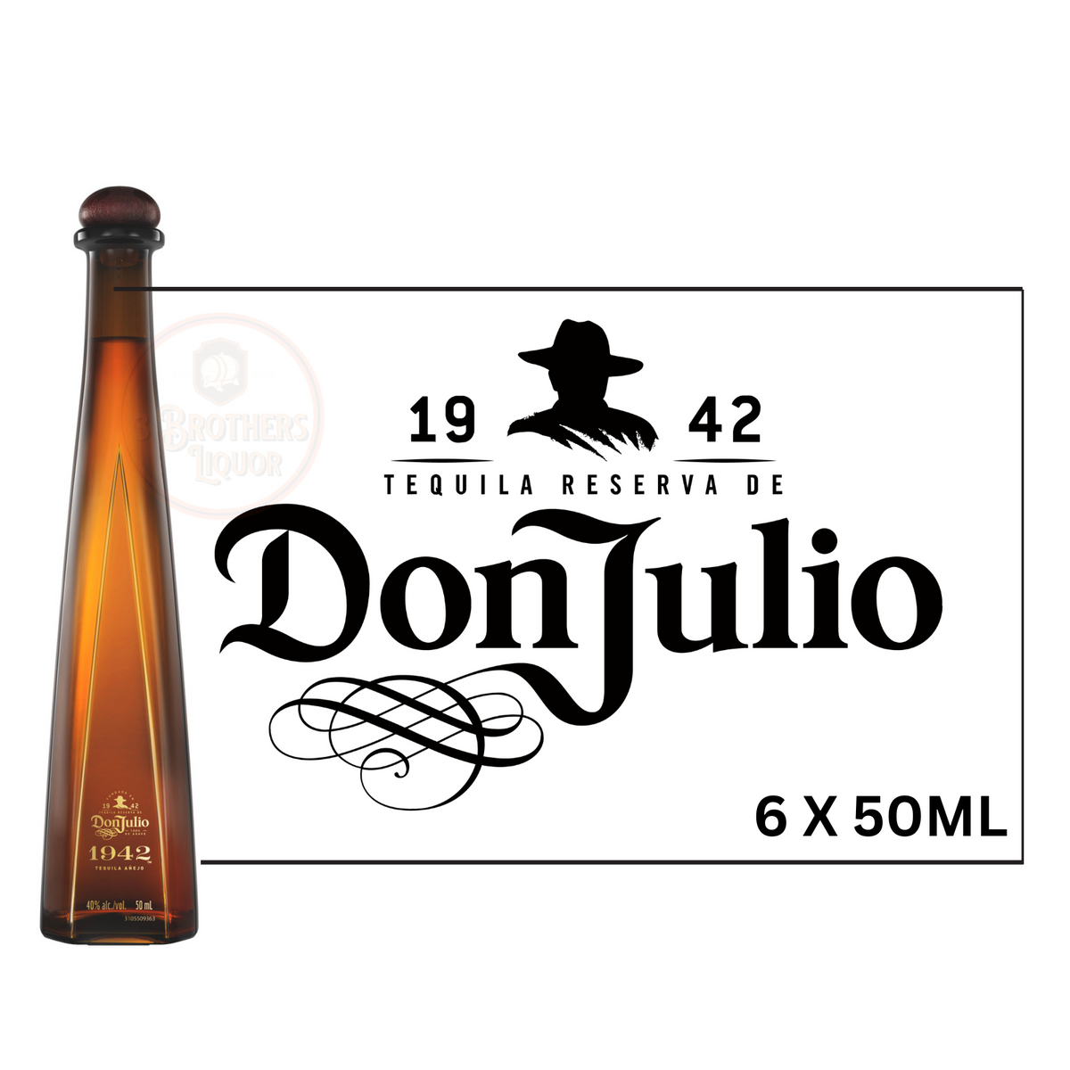 Don Julio 1942 Anejo Tequila Mini Shooters Small Bottles (6 Of 50ML ...