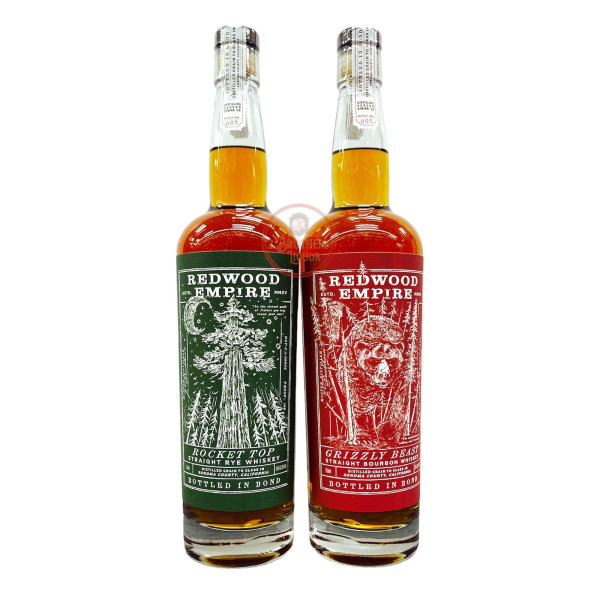 Redwood Empire Grizzly Beast & Rocket Top Rye Bundle Set – 3brothersliquor