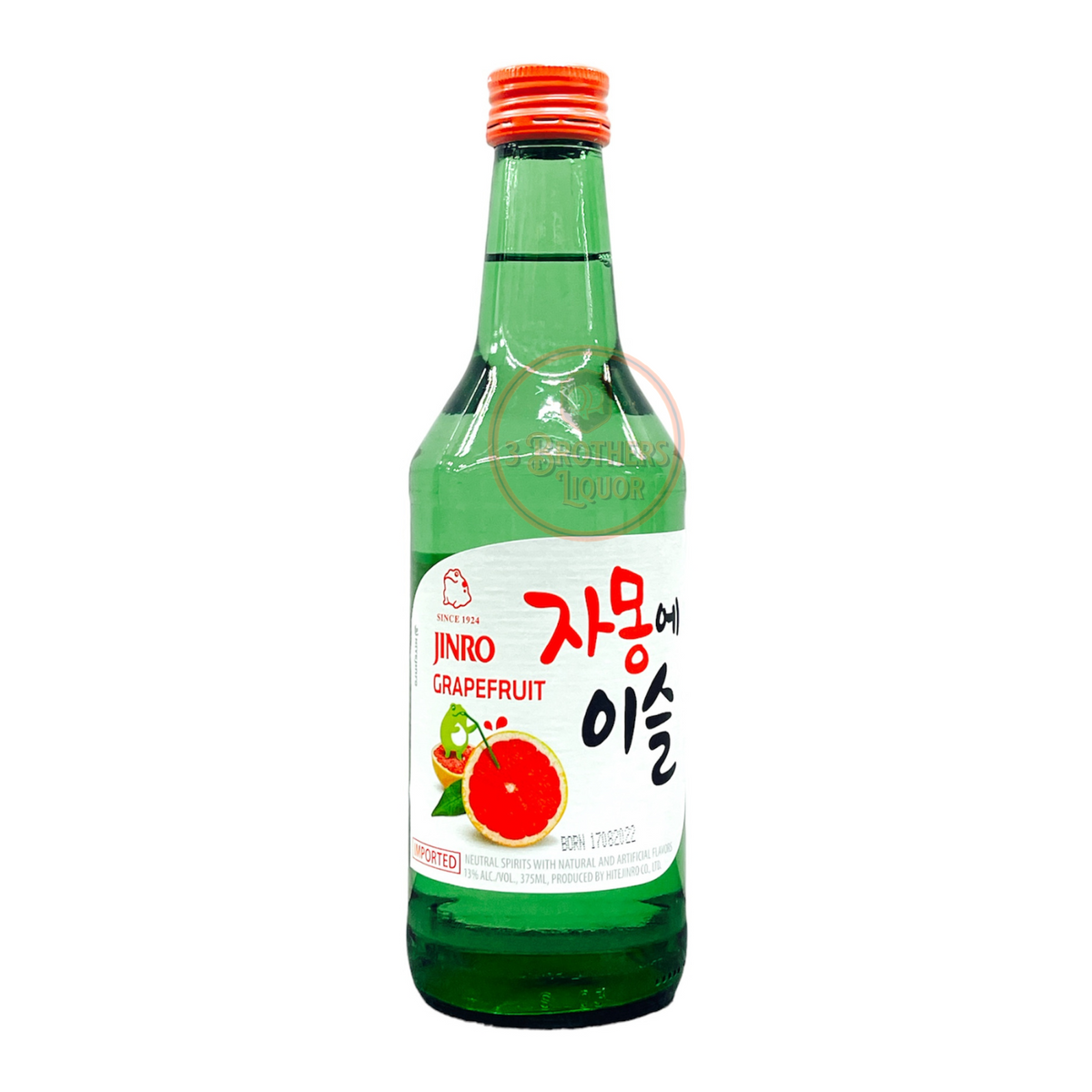 Jinro Grapefruit Flavored Soju Drink 375ML – 3brothersliquor