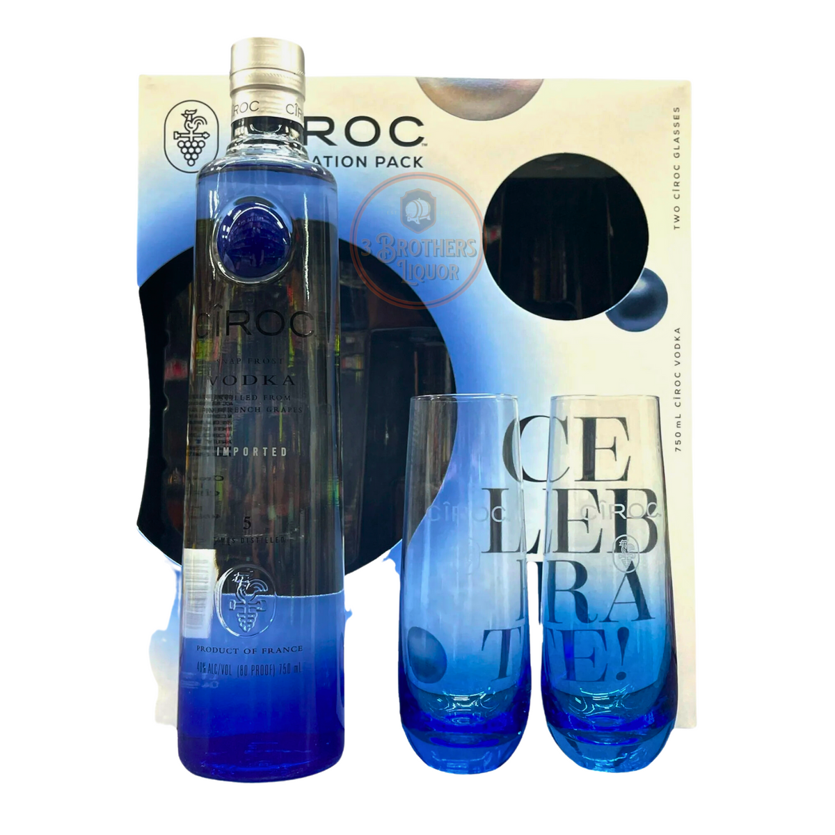 Ciroc Vodka Celebration Pack W/ 2 Ciroc Glasses (2022 Limited Release ...