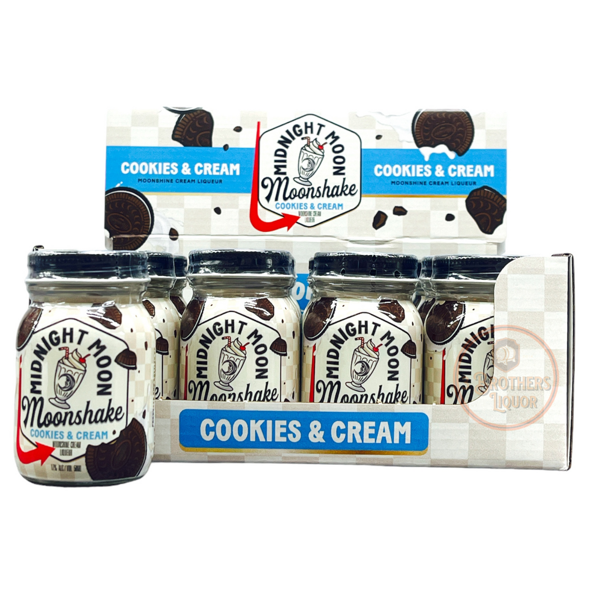 Midnight MoonShakes Cookies & Cream Moonshine Mini Shots (12 Of 50ML ...