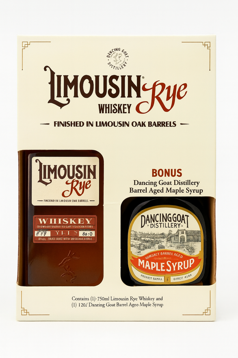 Limousin Rye Whiskey Gift Set W/ Dancing Goat Maple Syrup – 3brothersliquor