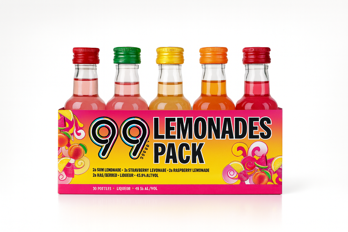 99 Brand Liqueur Lemonade's Pack Mini Shots Bundle (10 Of 50ML ...