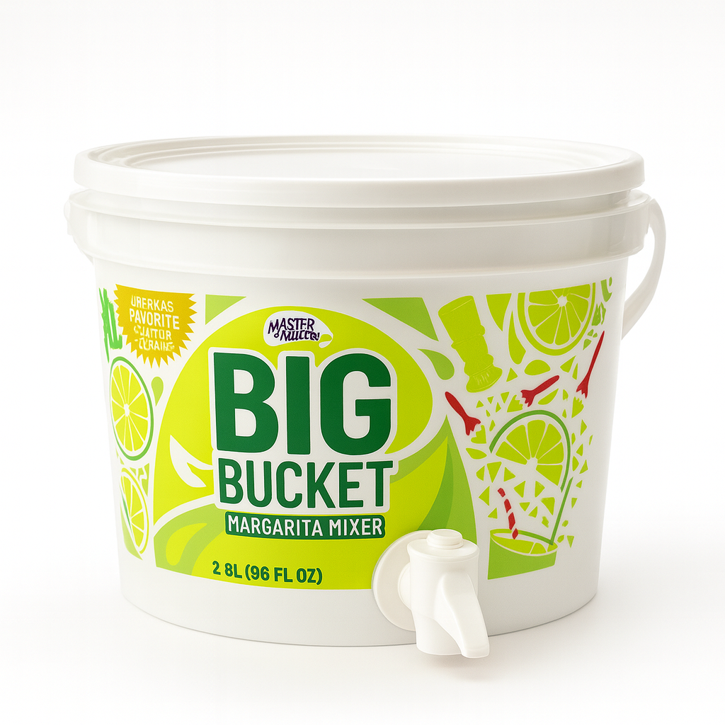 Master Of Mixes Big Bucket Margarita Mix Non-Alcoholic Bucket Bag ...