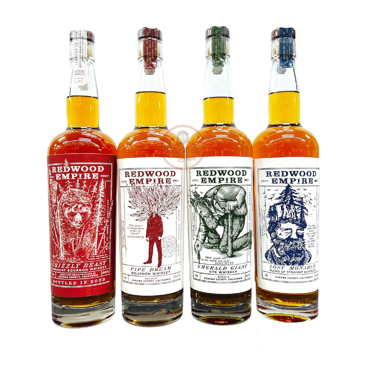 Redwood Empire Grizzly Beast Bourbon Whiskey Bundle Set – 3brothersliquor