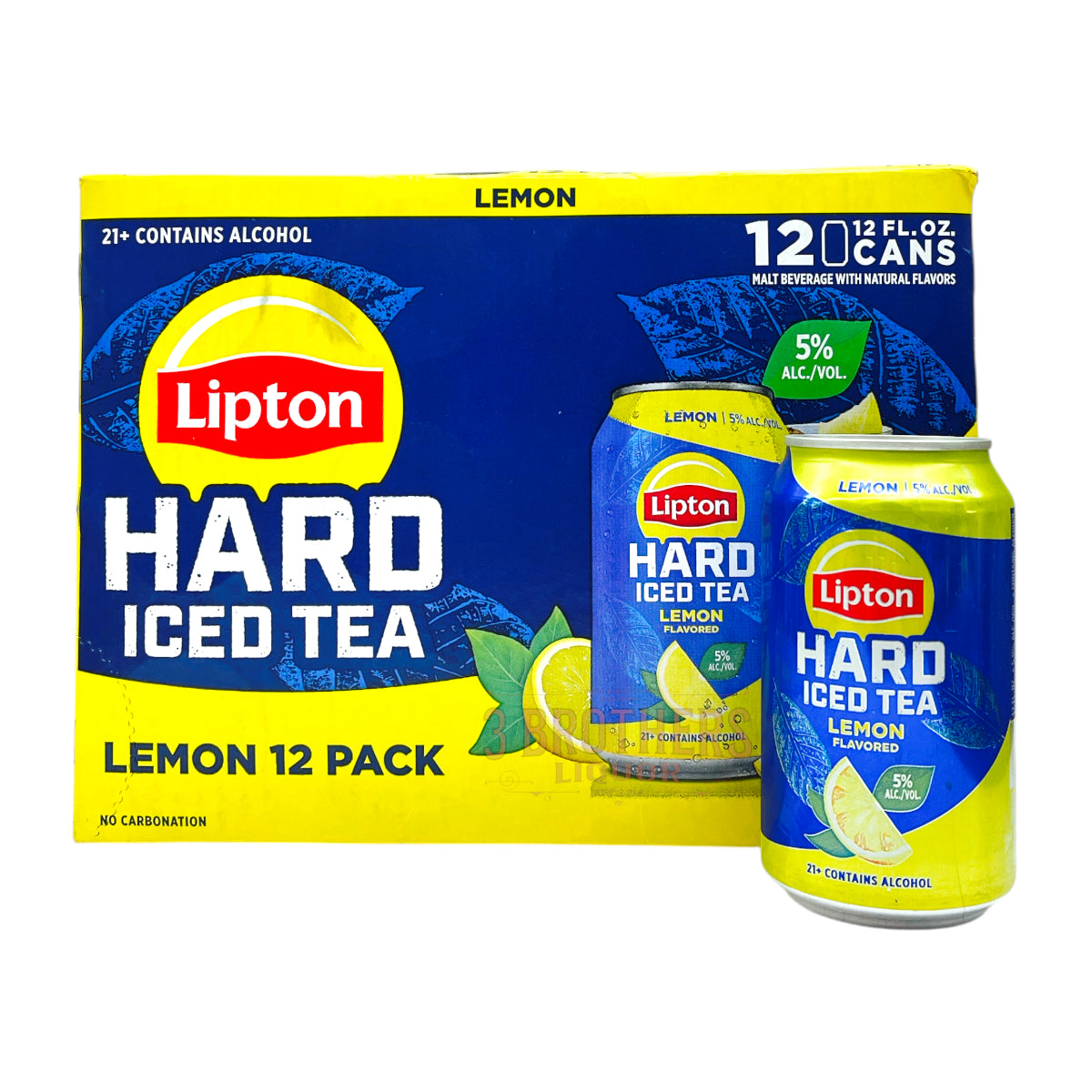 Lipton Hard Iced Tea Lemon Flavored Iced Tea 12 Pack Cans – 3brothersliquor