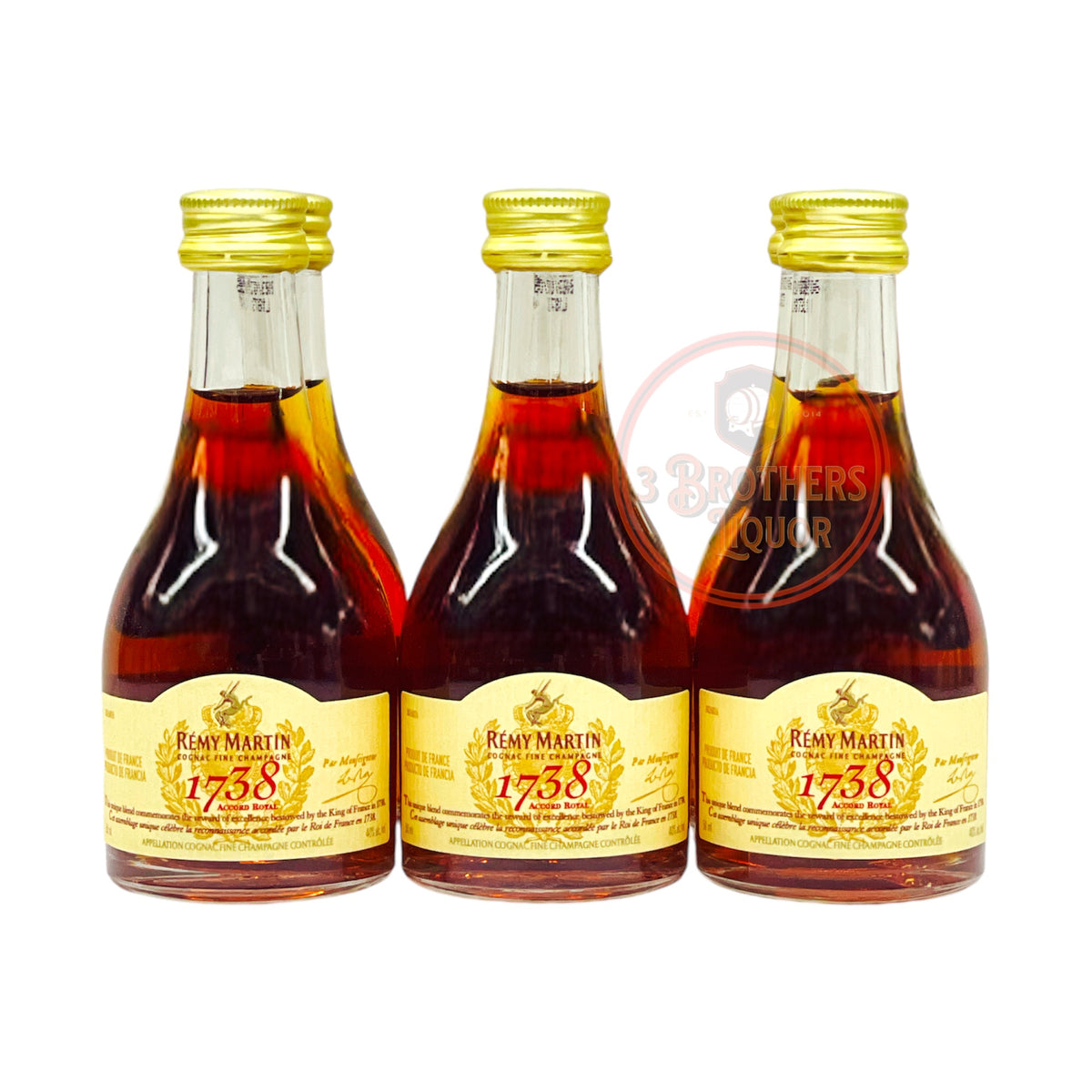 Remy Martin 1738 Cognac Fine Champagne Accord Mini Shots (6 Of 50ML ...