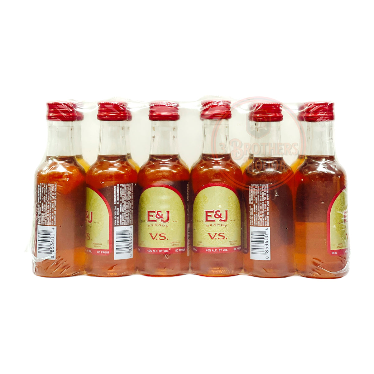 E & J V.S. Brandy Mini Shots (12 Of 50ML) – 3brothersliquor