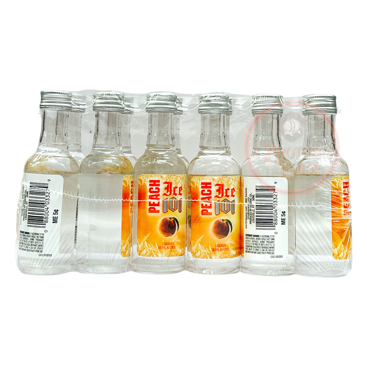 Ice Peach 101 Proof Flavored Liqueur Mini Shots (12 Of 50ML ...