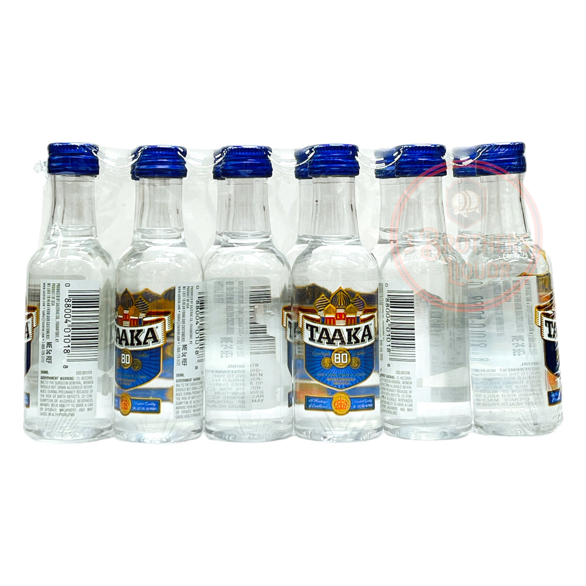 Taaka 80 Proof Vodka Mini Shots (12 Of 50ML) – 3brothersliquor