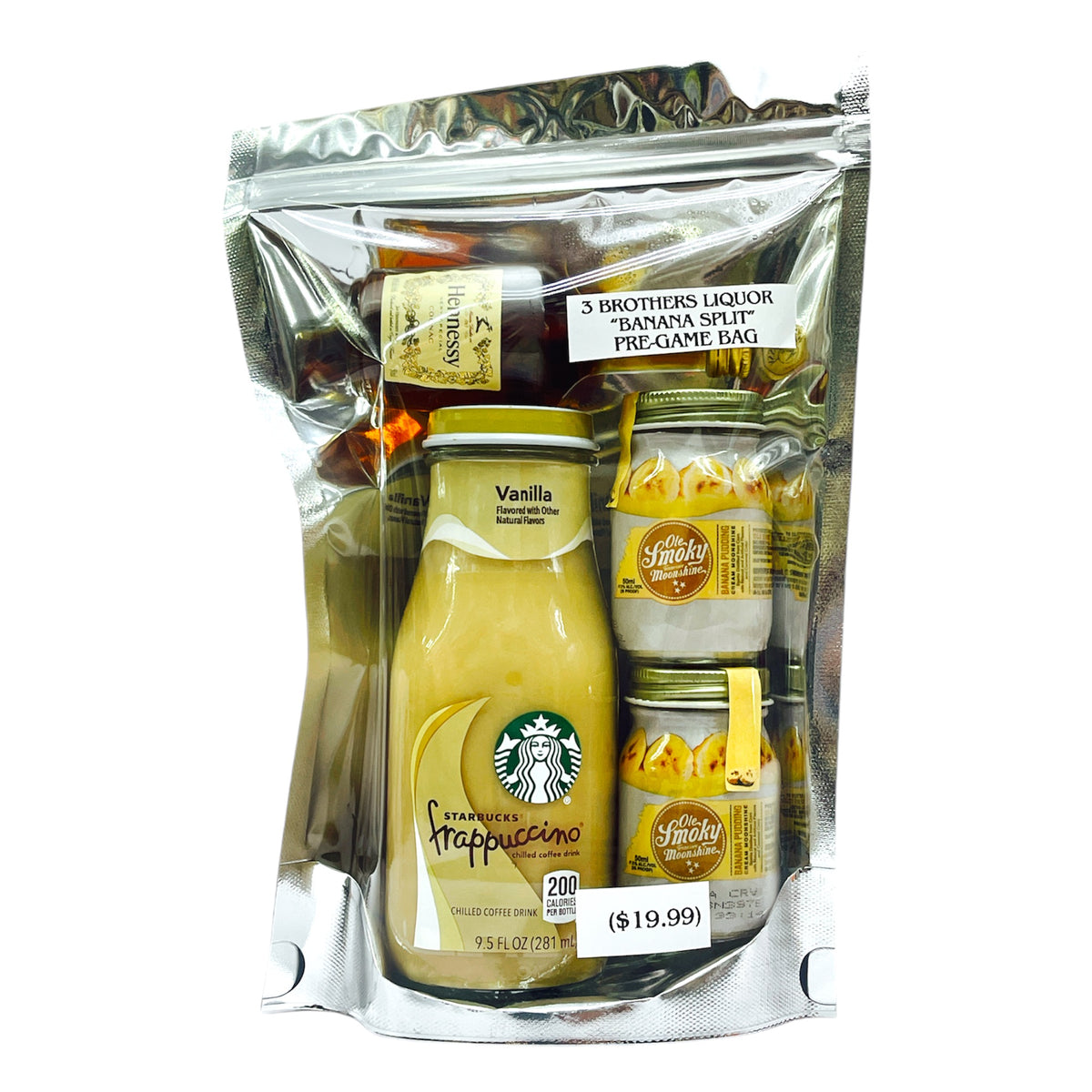 3 Brothers Liquor "Banana Split" Pregame Cocktail Bag (Contains Alcoho ...